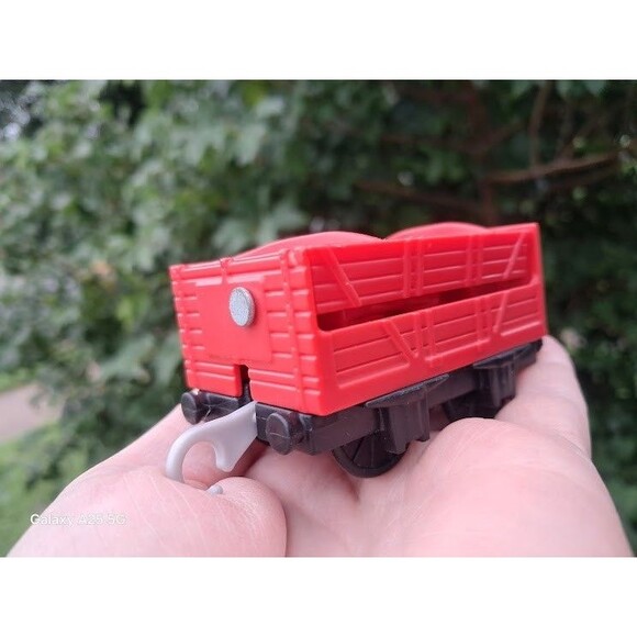 Tomy | Toys | Red Train Car Tipping Cargo Plastic Rail Train Car | Poshmark